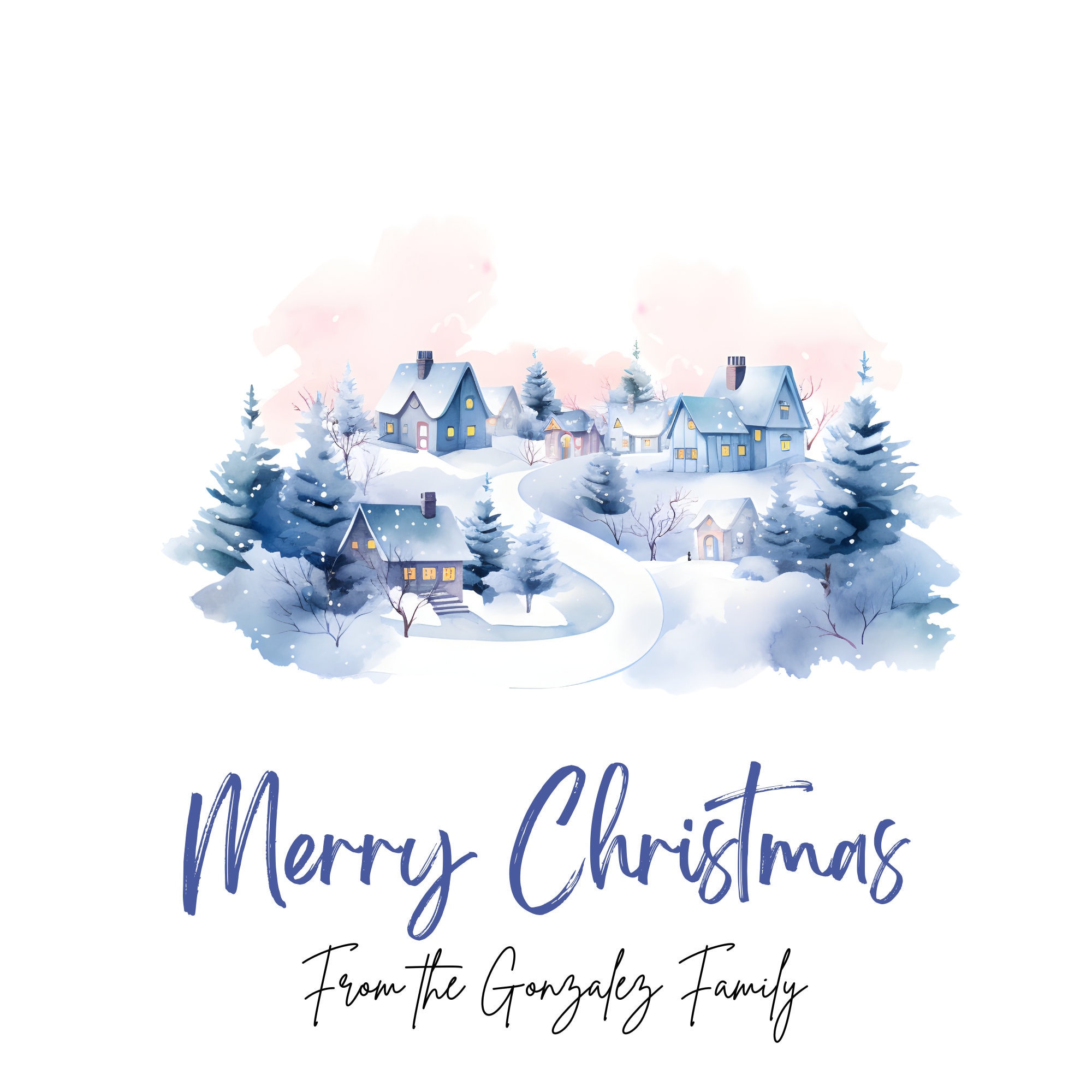 PNG Winter Clipart | Watercolor Houses |instant Download Commercial Use ...