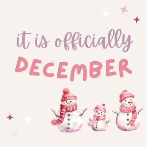 PNG Holiday Clipart | Pink Christmas Clipart | Cute Snowman Png ...