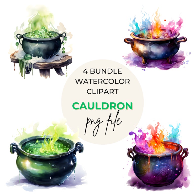 PNG Cauldron Clipart | Ghost Svg | Digital Download | Witch Cauldron ...