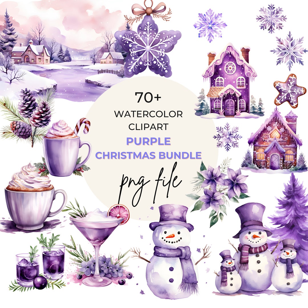 PNG Purple Christmas | Christmas Tree Clipart | Purple Holiday | Purple ...
