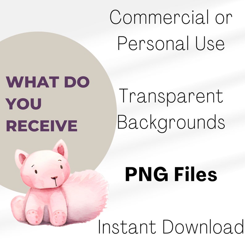 PNG Watercolor Pink Baby Shower Clipart Bundle of 20 Digital - Etsy