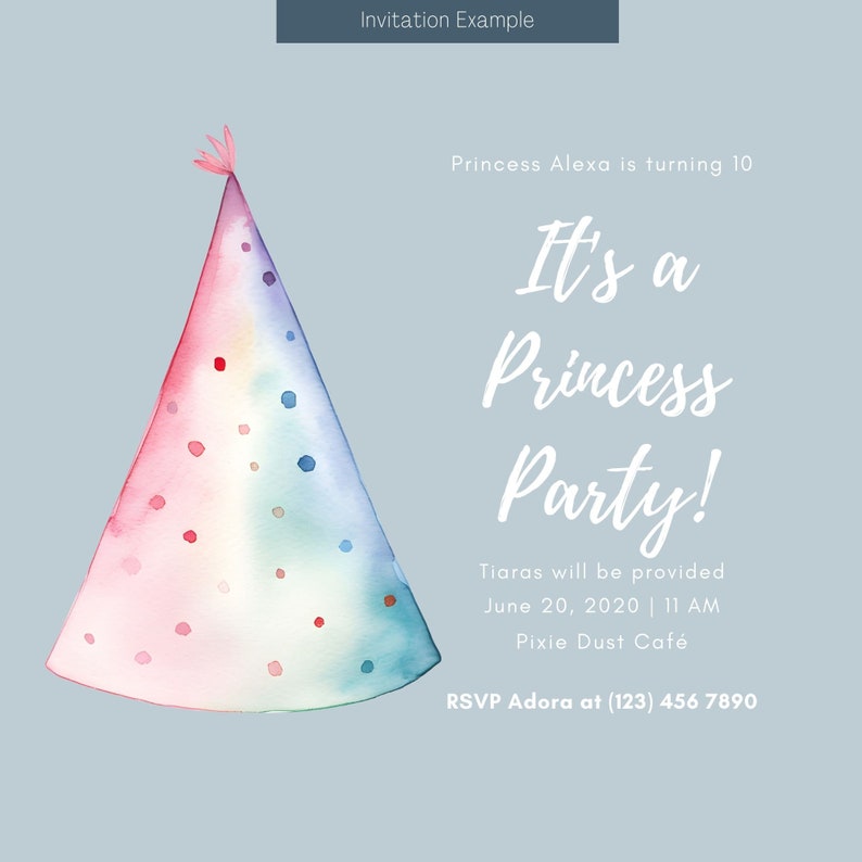 Watercolor Birthday Party Hat Clipart Bundle of 6 Digital - Etsy