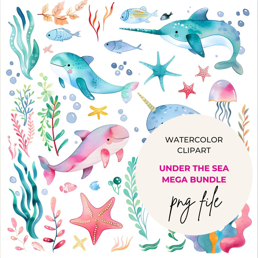 PNG Watercolor Nautical Ocean Clipart Nautical Clipart - Watercolor ...