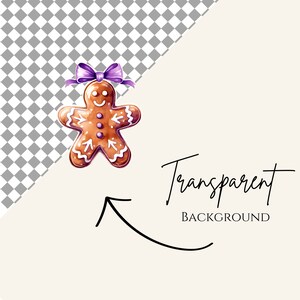 PNG | Digital Download | Transparent Background | Gingerbread Clipart ...