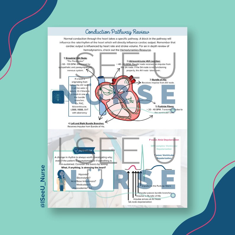 Temporary Pacemaker Resource For Critical Care Nurses Cvicu Cath Lab Nurses Pcu Nurses Etsy