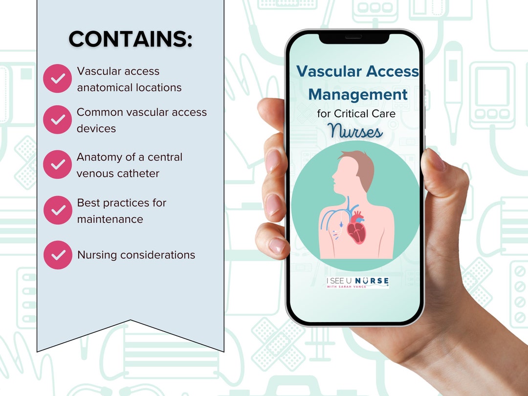 Common Vascular Access Resource for Nurses - Etsy