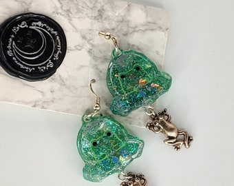 Mothman Alien Abduction Dangle Earrings Laser Cryptid Earring Statement ...