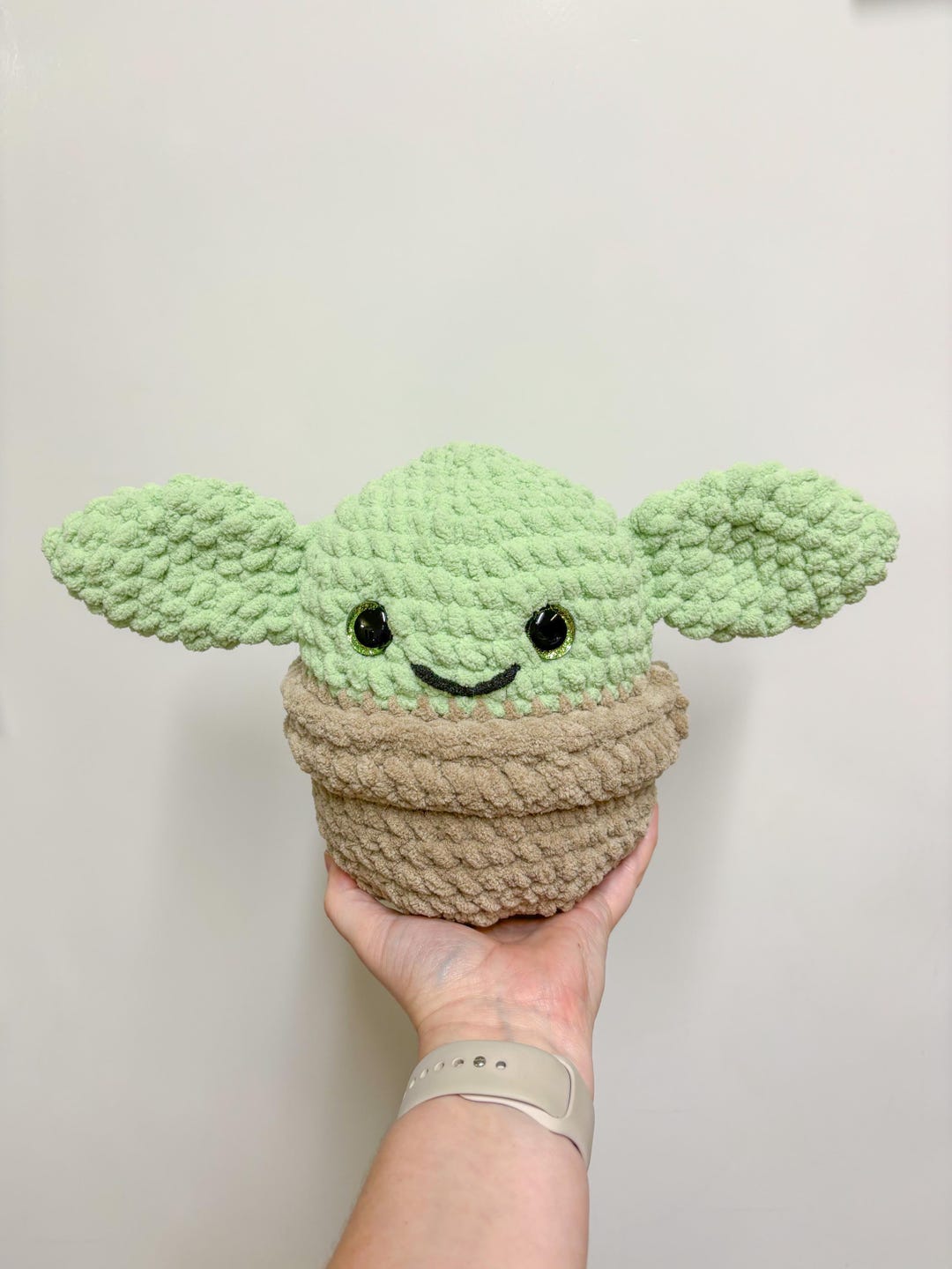 Little Green Alien Squish Style Crochet Plushie, Handmade, Gift ...