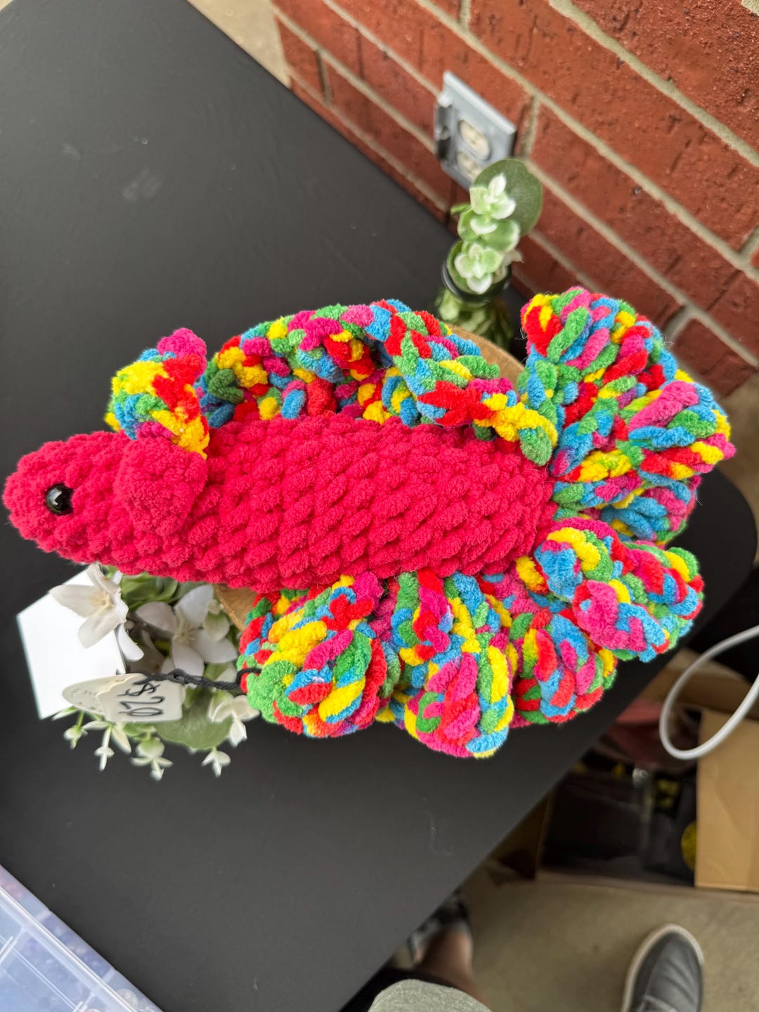 Crochet Betta Fish Plushie, Handmade, Gift, Crochet Plushie, Stuffed ...