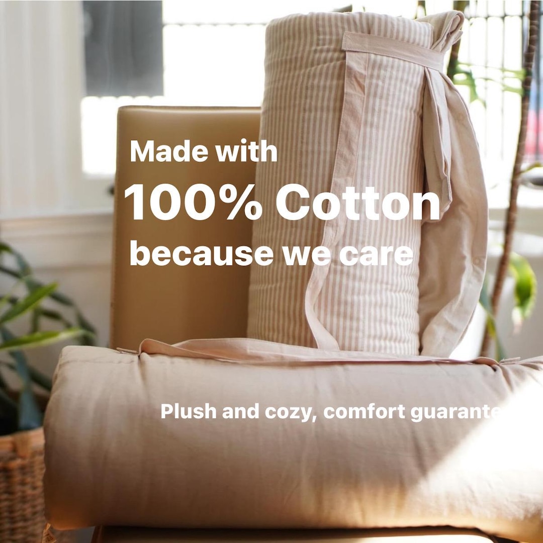 Pure Cotton Nap Mat - 100% Cotton, All-season Comfort for Sensitive ...
