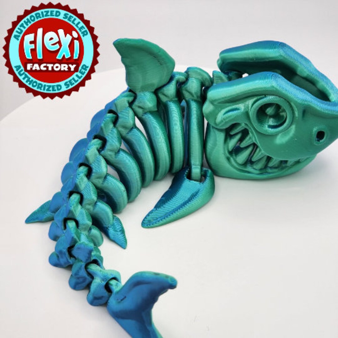 Flexi Factory Shark 3D Print Multiple Color Options - Etsy Canada