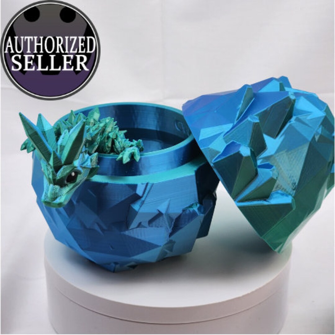 Cinderwing3d Baby Crystal Articulating 3D Printed Dragon With Optional ...