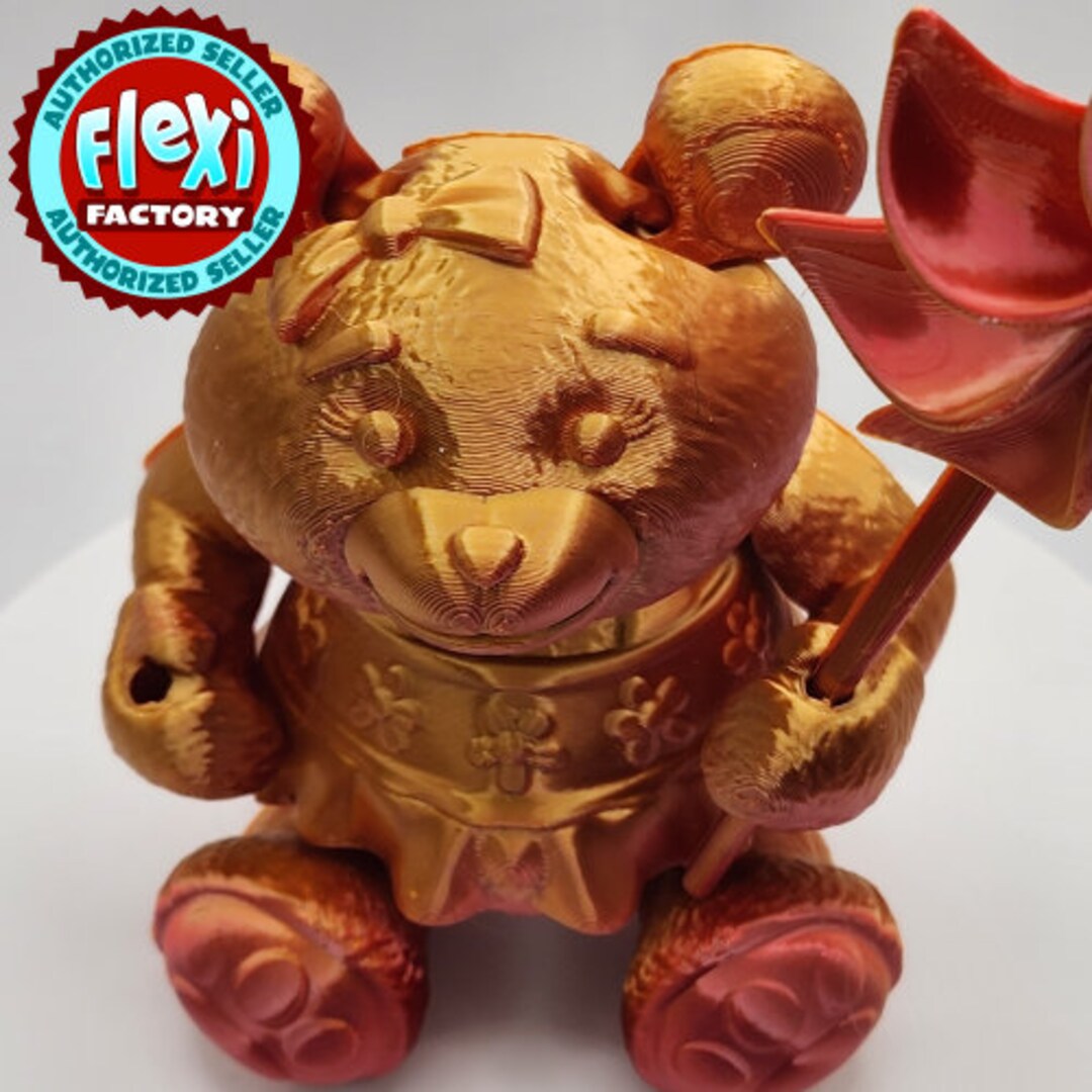 Flexi Factory Teddy Bear 3D Print Multiple Colors - Etsy