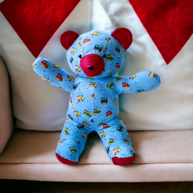 Plush Memory Teddy Bear Sewing Pattern & Tutorial | DIY How to Sew ...