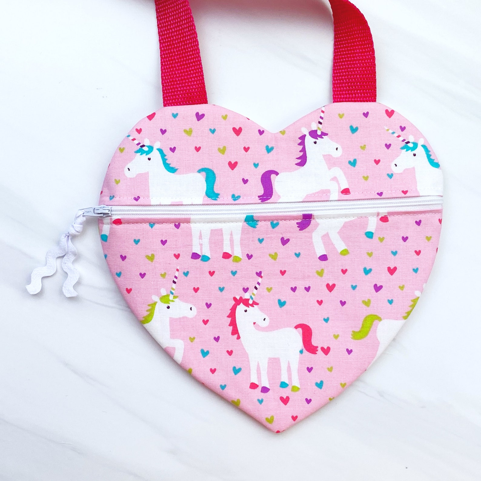 Zippered Heart Pouch or Purse Sewing Pattern & Tutorial | DIY How to ...