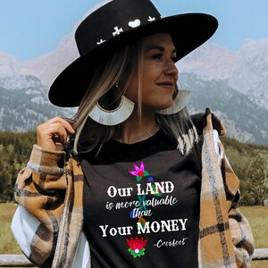 Blackfoot T-shirt Chief Crowfoot Land Back Quote: Indigenous Activism ...