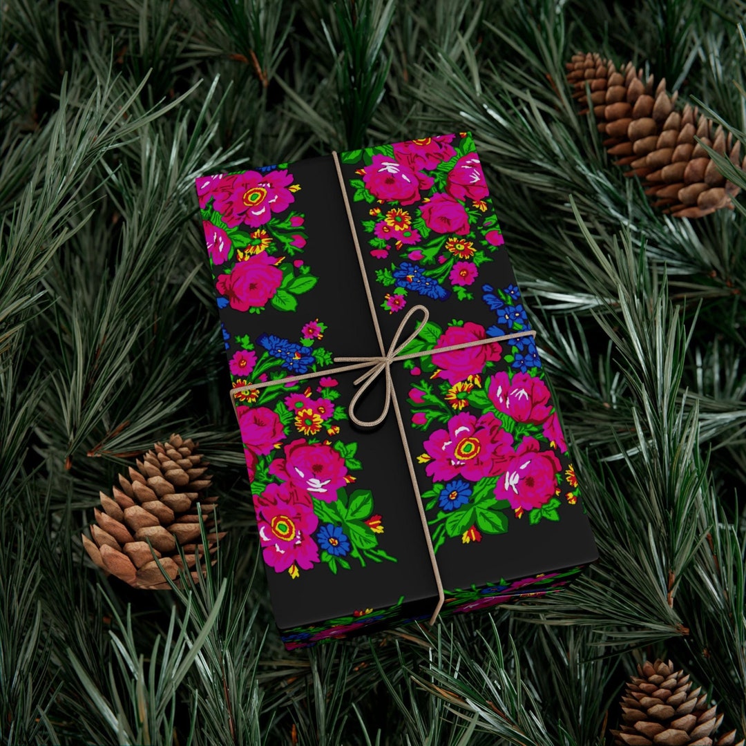 Indigenous Wrapping Paper in a Native American Granny Scarf Pattern - Etsy