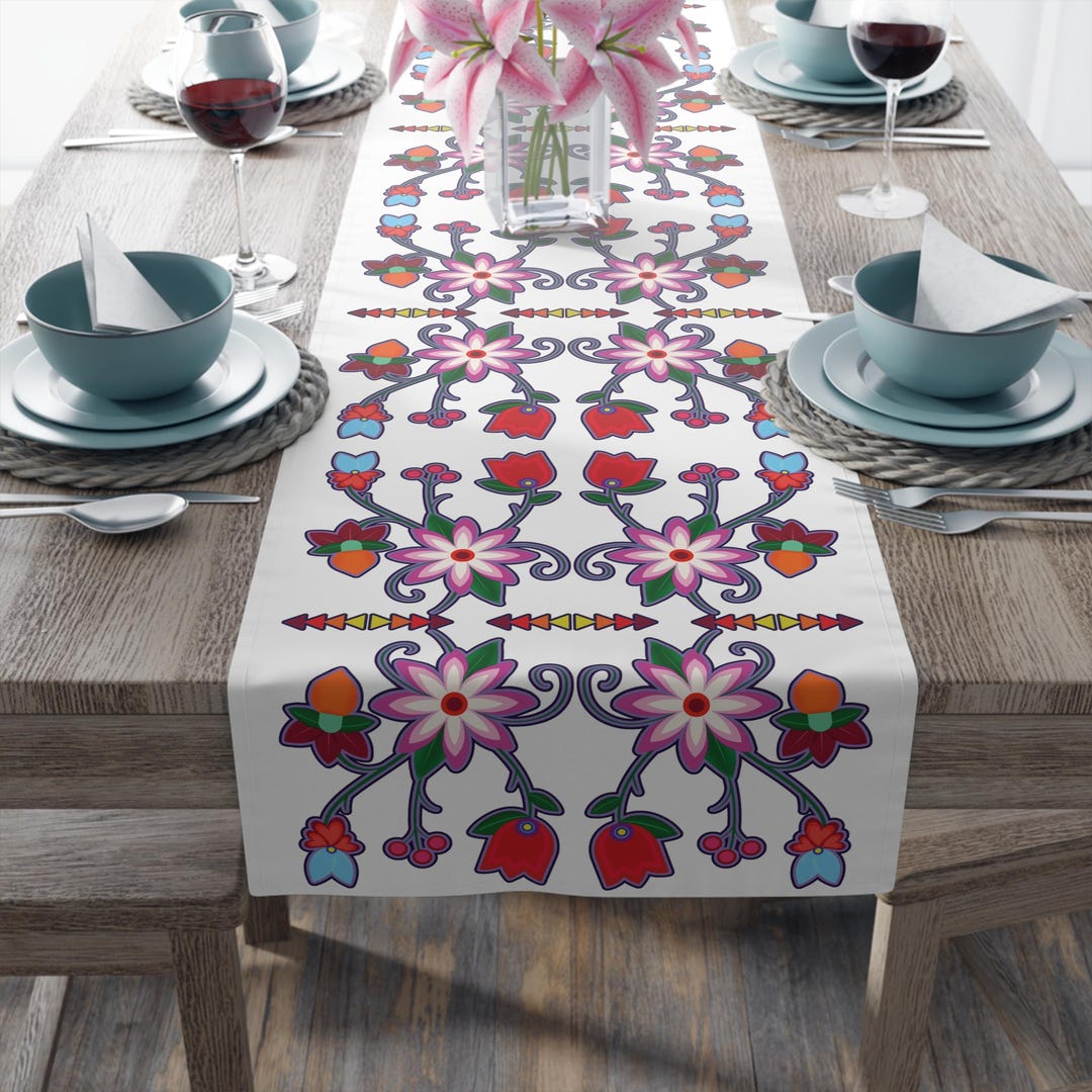Native American Floral Table Runner: Indigenous Design - Etsy
