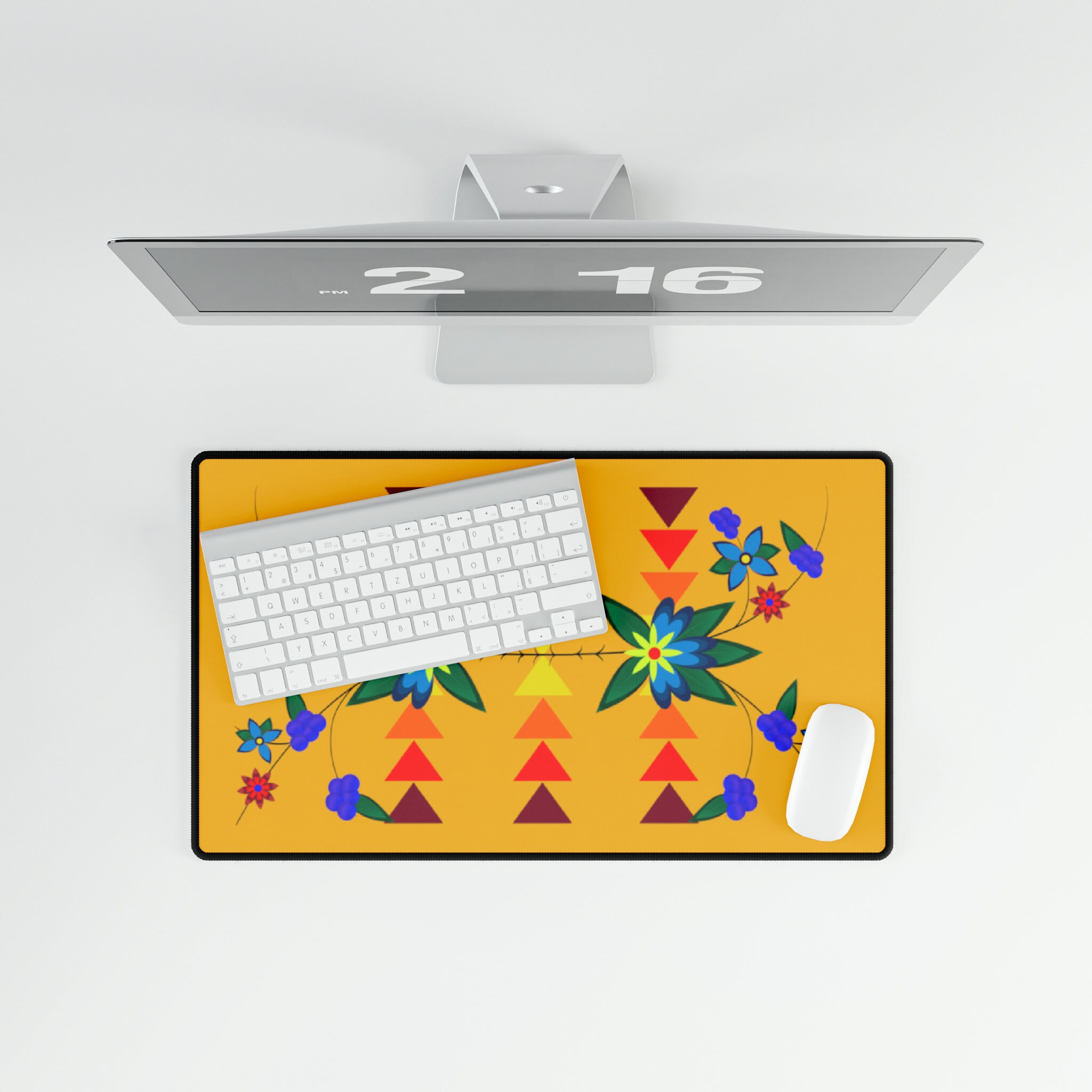 Indigenous Desk Mat With Ojibwe Floral Design, Native Owned Shops in ...