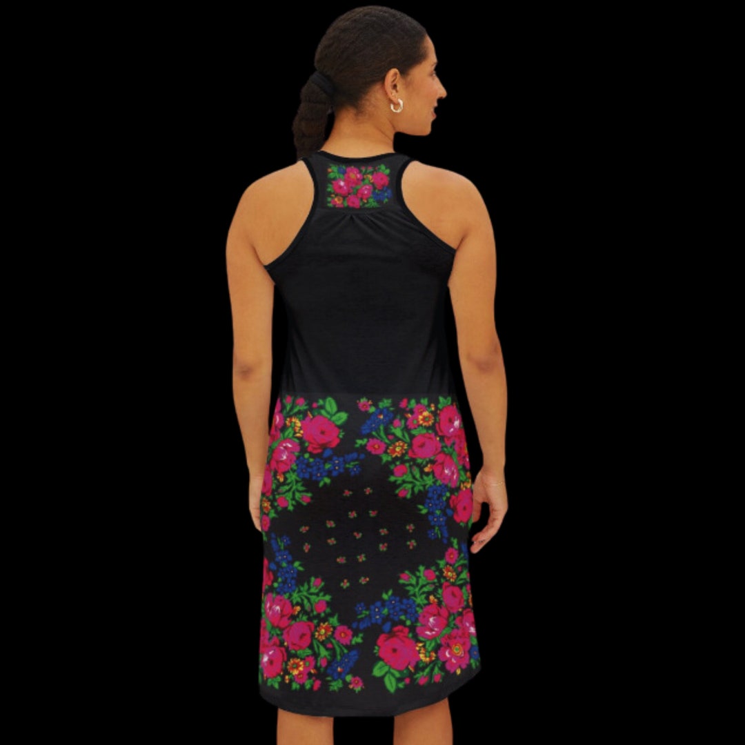 Kokum Floral Dress: Casual Modern Native Powwow Fashion - Etsy Canada