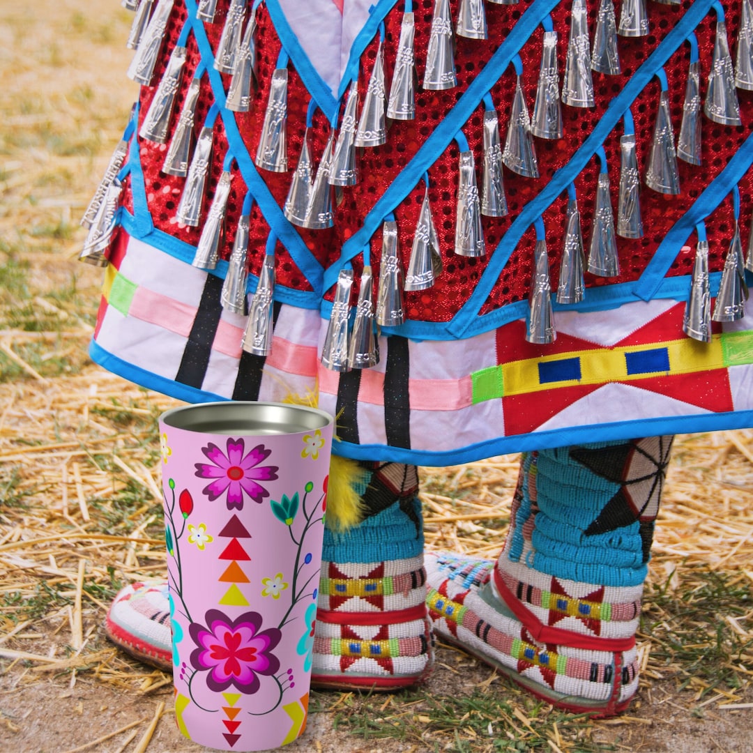 Ojibwe Floral Tumbler Indigenous Gift, Native-owned Shop, Travel ...