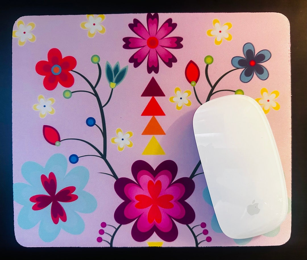 Dorm Decor Indigenous Flower Mouse Pad - Etsy