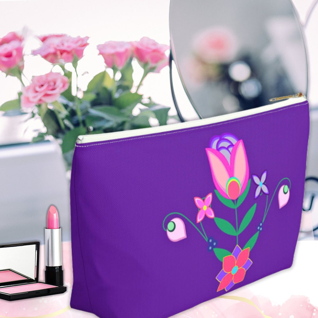Indigenous Design Carry-on Makeup Bag: Native Toiletry Organizer for ...