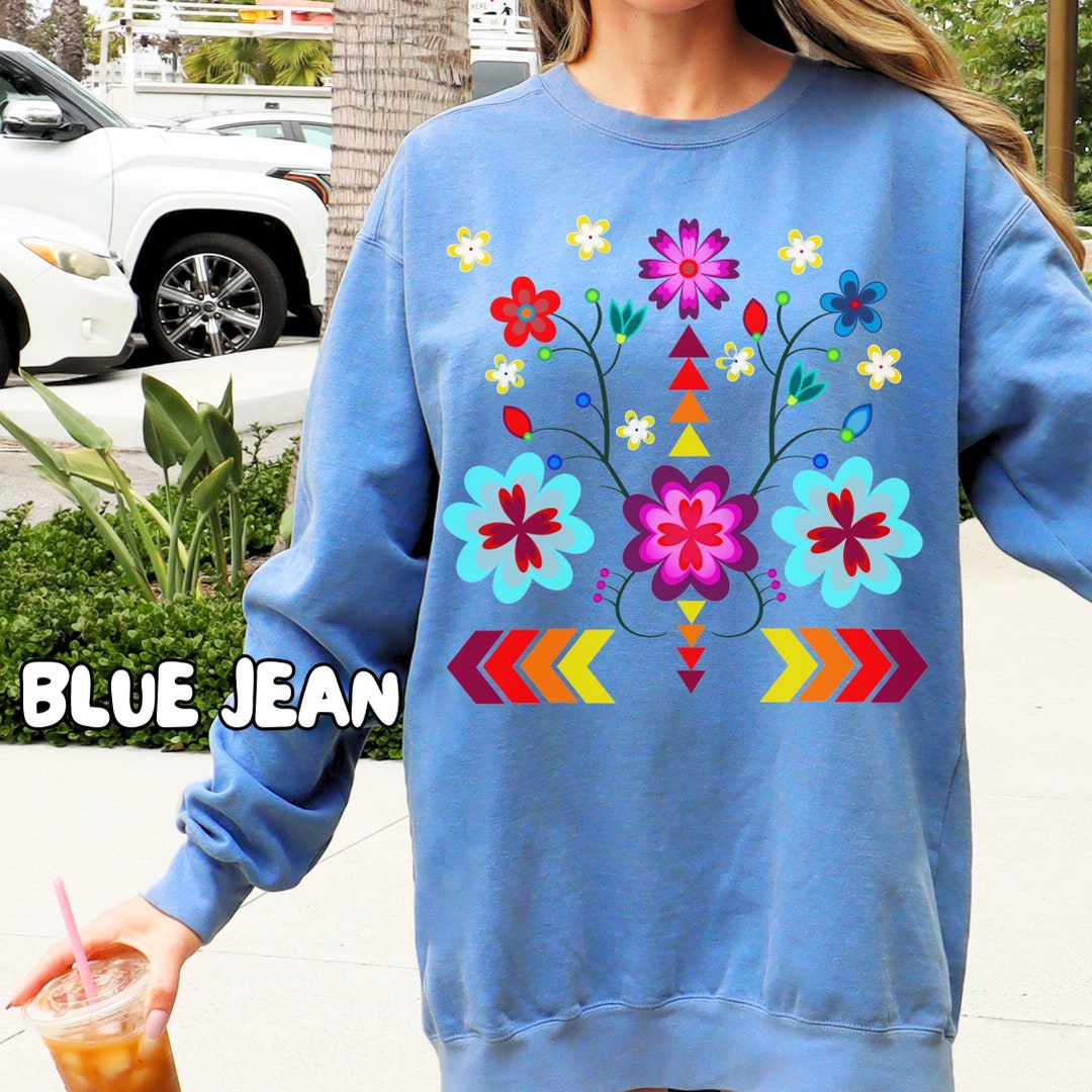 Ojibwe Floral Comfort Colors Sweatshirt From Our Indigenous Owned Shop ...
