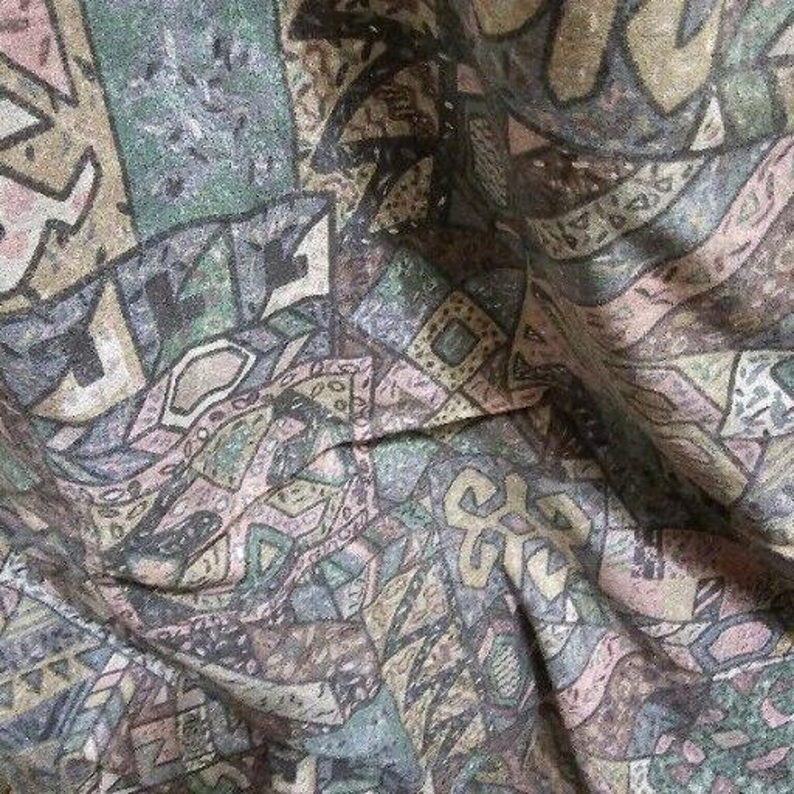 Mesoamerican Native Geometric Pattern Fabric 100110 Inches Sheet Clean ...