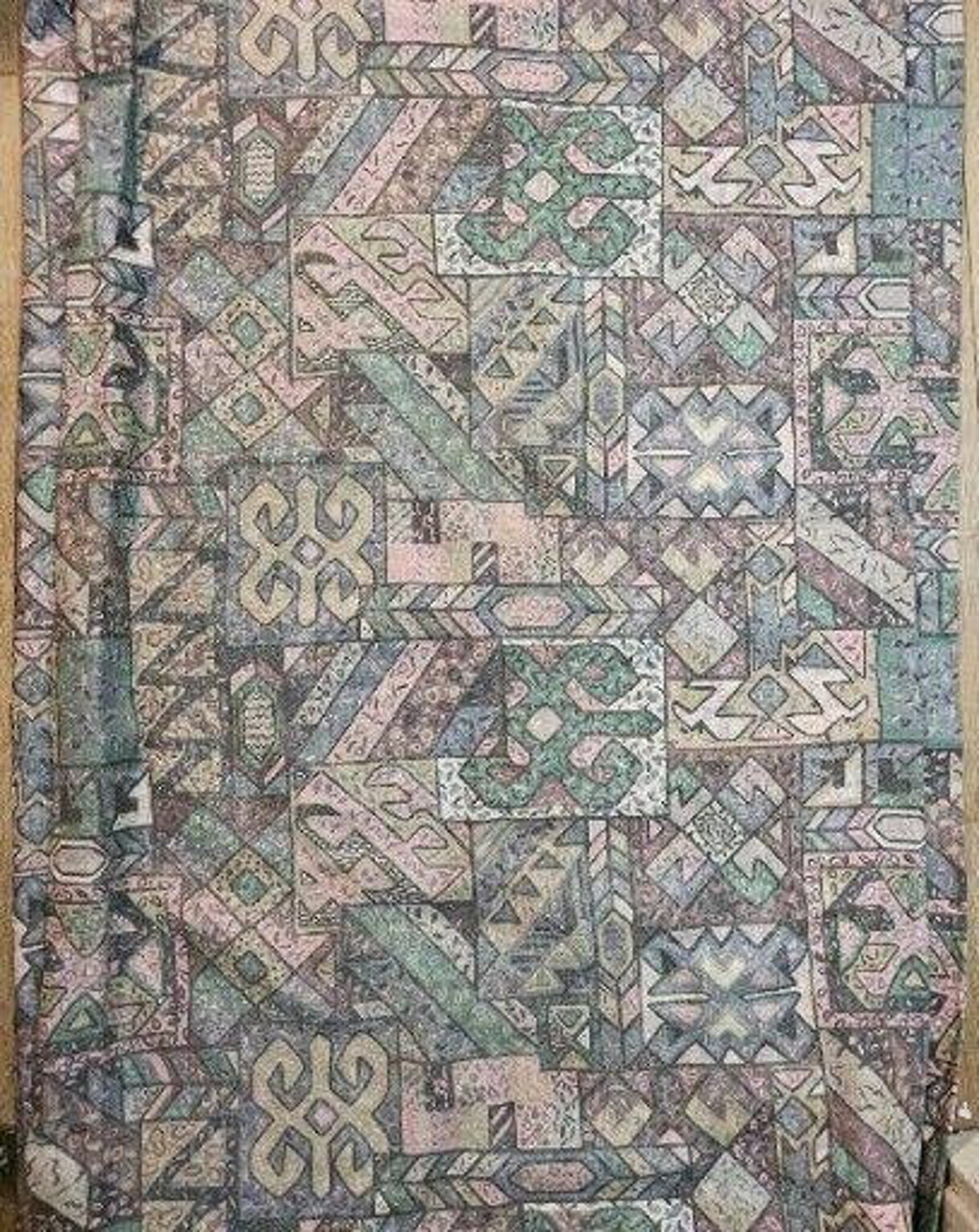 Mesoamerican Native Geometric Pattern Fabric 100110 Inches Sheet Clean ...