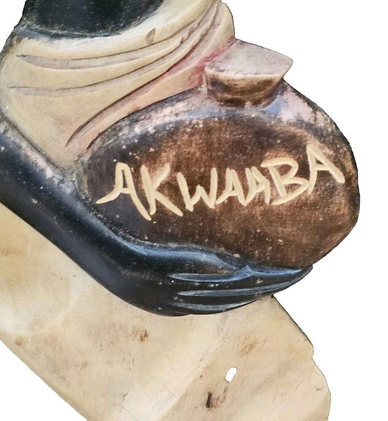 Akwaaba African Women Profile Wall Art Tribal Handmade Signed Pair Folk ...