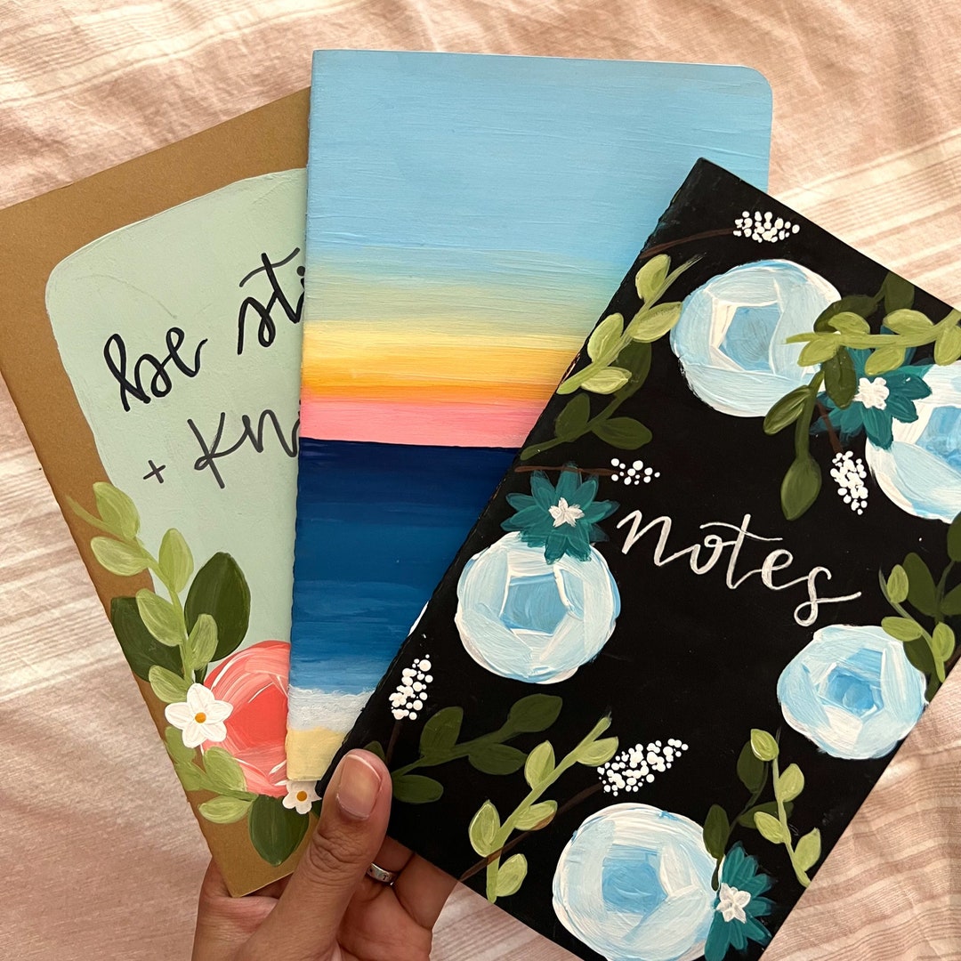 Handpainted Journals - Etsy