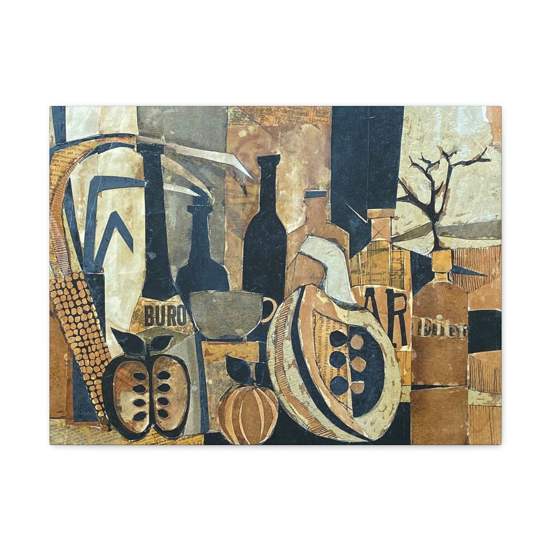 1966 Dry Still Life Collage Canvas Gallery Wraps - Etsy