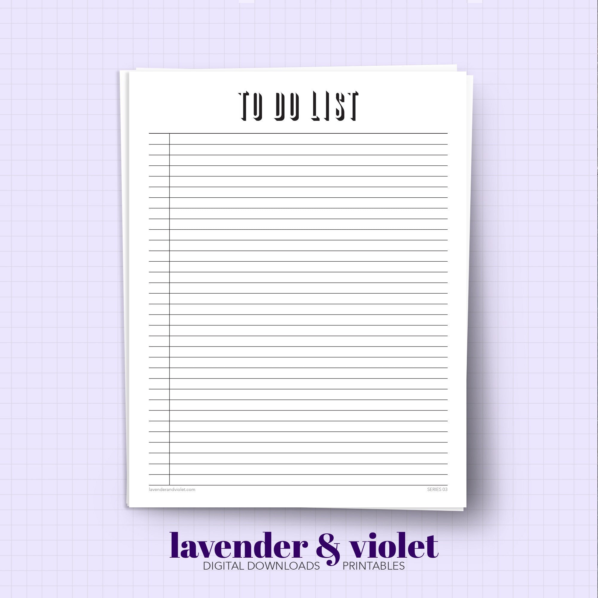 To Do List, Printable PDF, Check List, Print Pages as Needed, Download ...