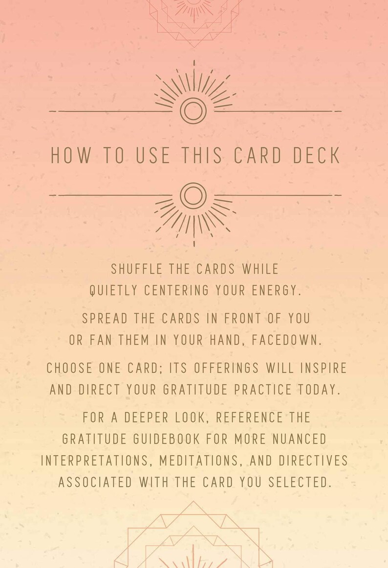 Gratitude Inspirational Deck, Inspirational Card Deck and Guidebook ...