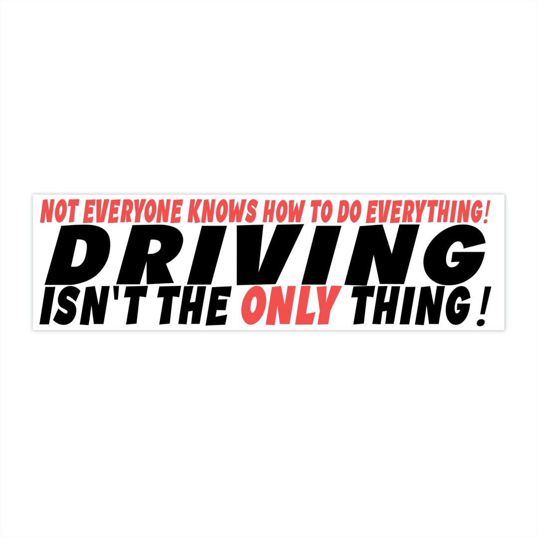 ITYSL Driving Bumper Sticker - Etsy