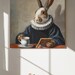 Fancy Rabbit Drinking Coffee - Dutch Baroque Style Digital Oil Painting ...