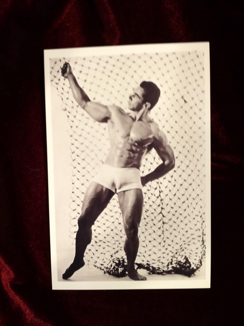 Vintage Gorgeous Male Model Bulge Tight White Shorts Bodybuilder Perfect Physique Sculpted Body ...