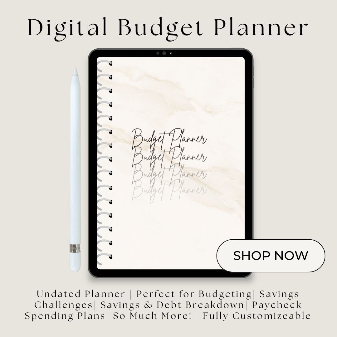 Budget Planner With EVERYTHING You Need!!! Fully Customizeable. - Etsy