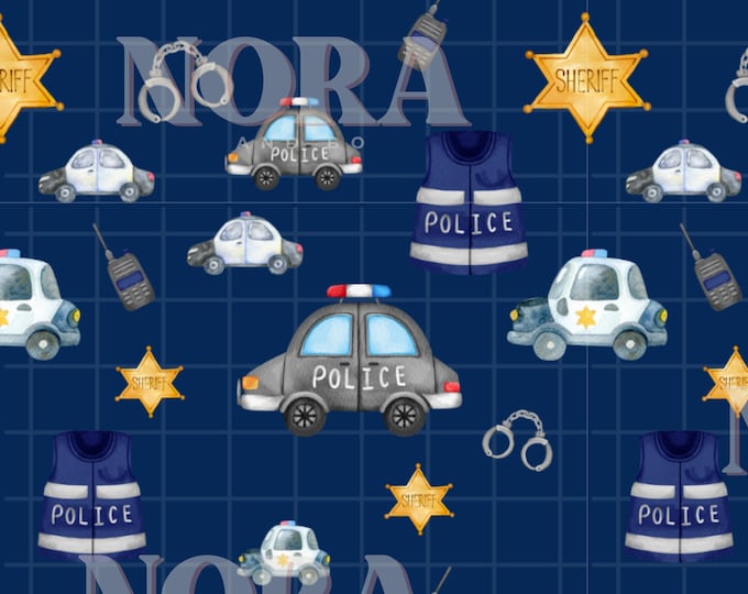 Digital Seamless File Police Print Seamless Police Print Seamless ...