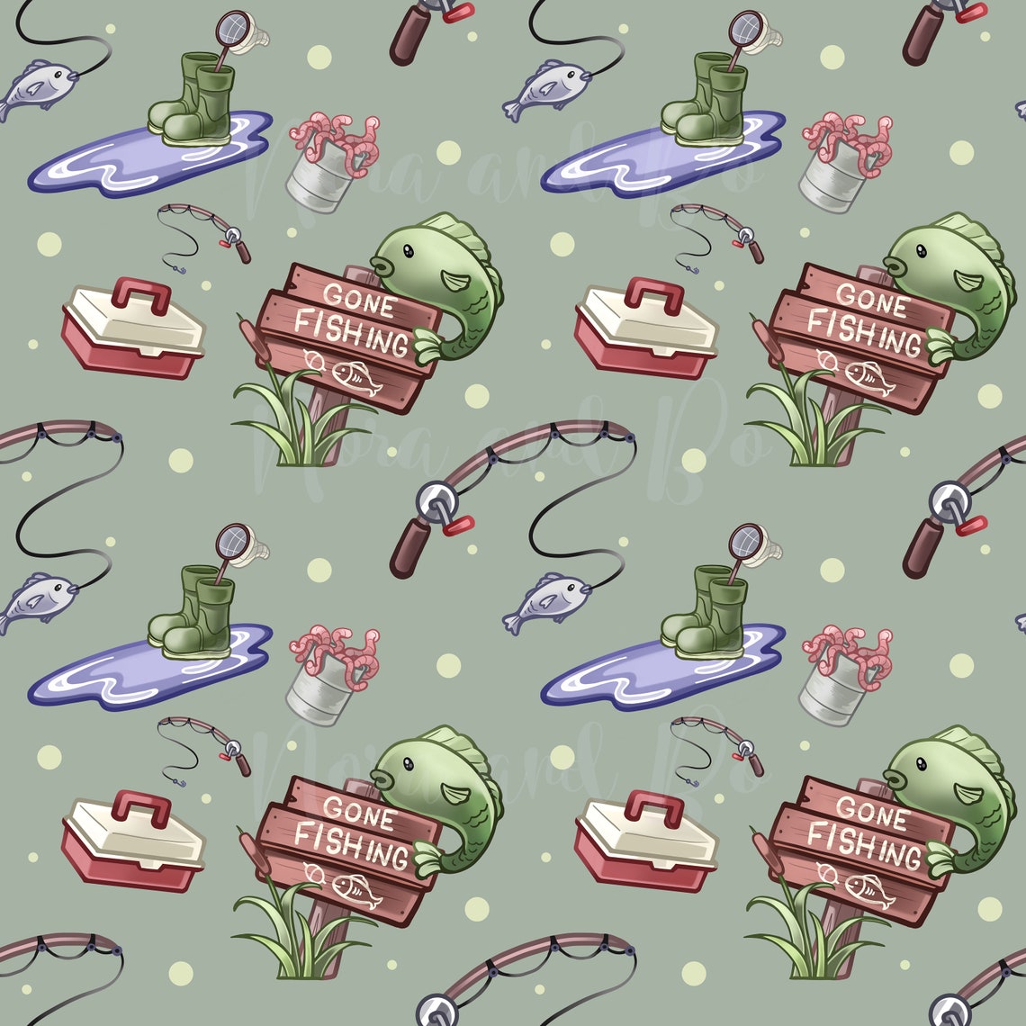 Seamless | Seamless Design | Fishing Seamless | Fishing Design ...