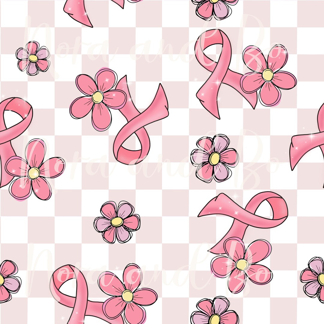 Seamless | Seamless Design | Breast Cancer | October Seamless | Breast ...