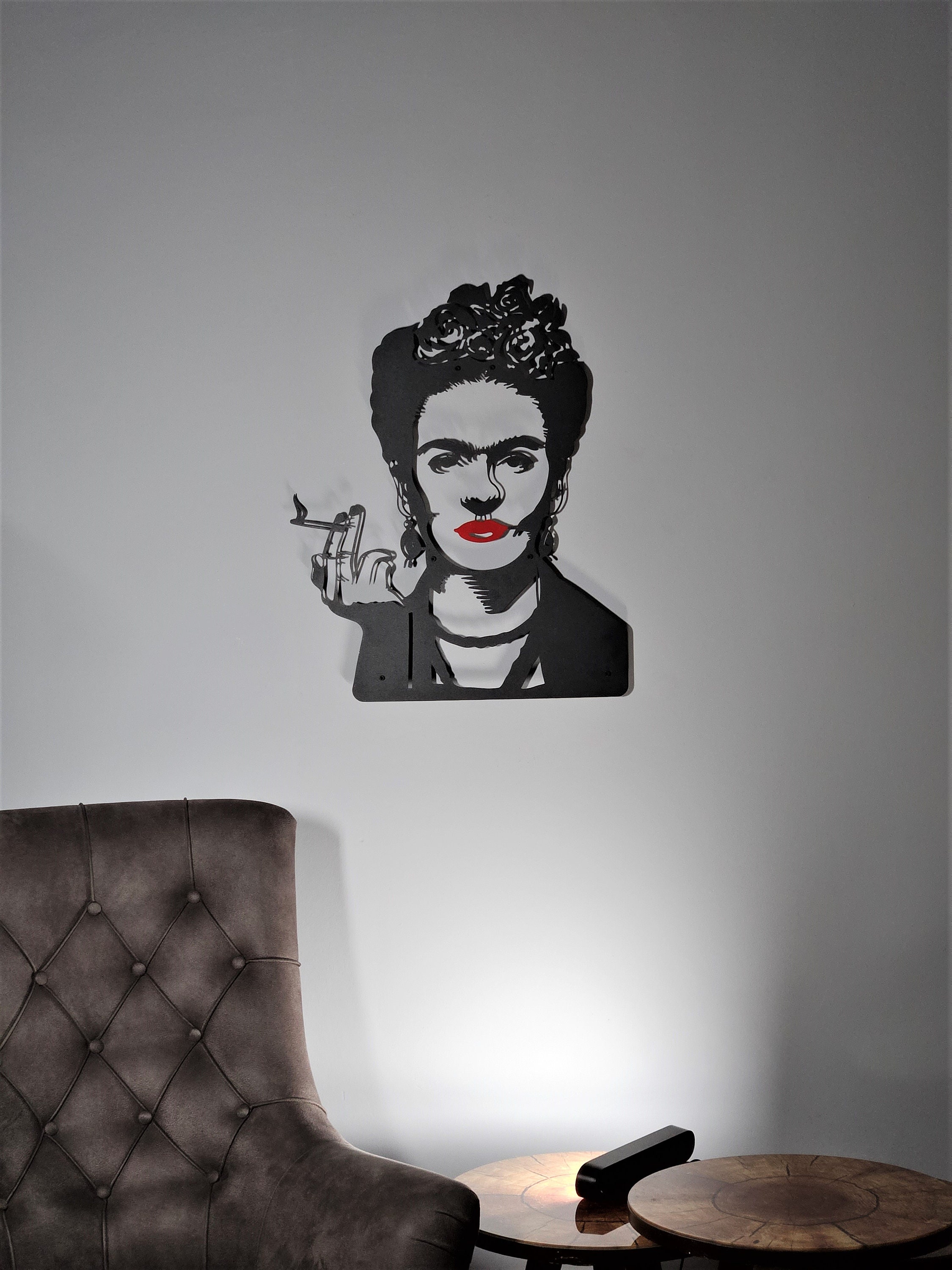 Frida Kahlo Metal Wall Art, Metal Wall Art Home Decor, Metal Wall ...