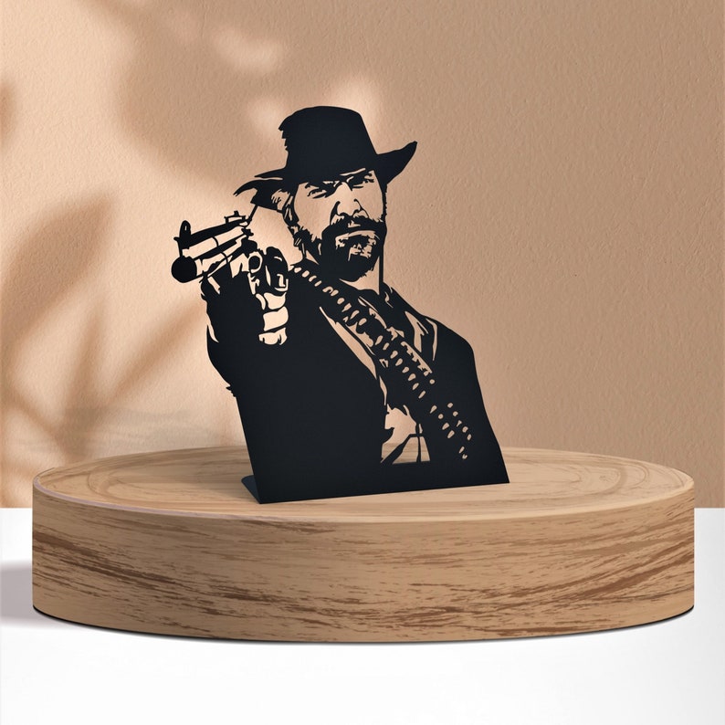 Arthur Morgan Metal Figure, Laser Cut Metal Figure, Red Dead Redemption ...