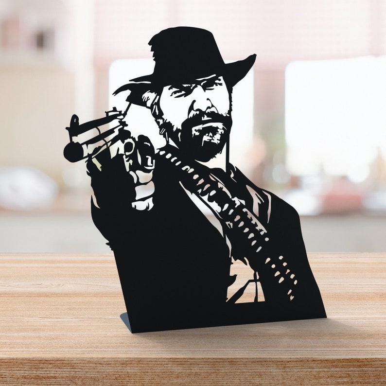 Arthur Morgan Metal Figure, Laser Cut Metal Figure, Red Dead Redemption ...