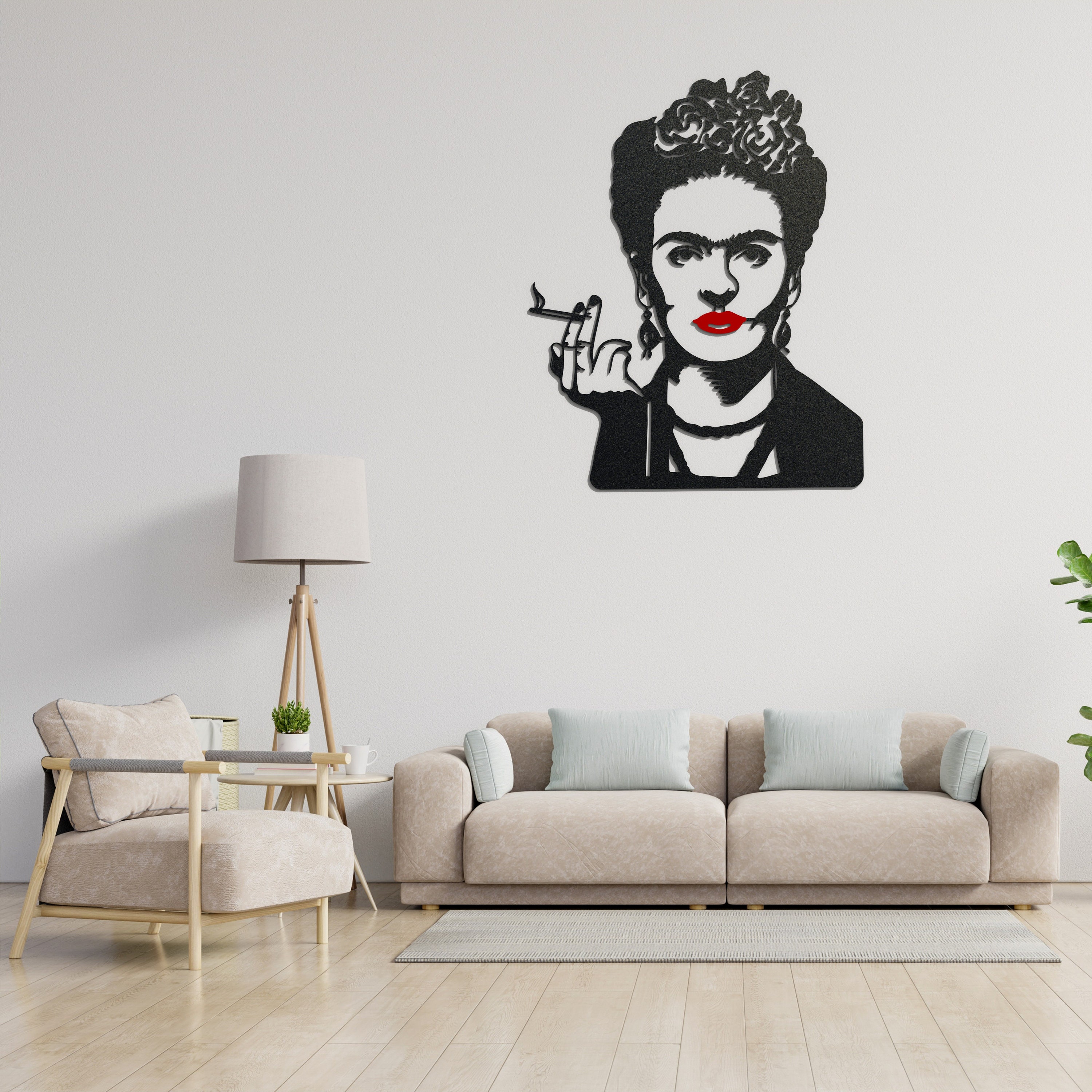 Frida Kahlo Metal Wall Art, Metal Wall Art Home Decor, Metal Wall ...