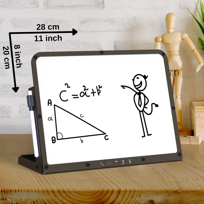 Metal Whiteboard, Tabletop Dry Erase Board, Whiteboard for Kids and ...