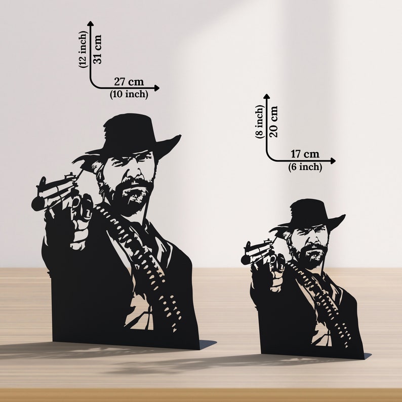 Arthur Morgan Metal Figure, Laser Cut Metal Figure, Red Dead Redemption ...