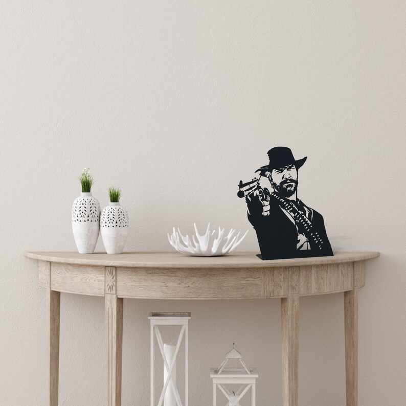 Arthur Morgan Metal Figure, Laser Cut Metal Figure, Red Dead Redemption ...