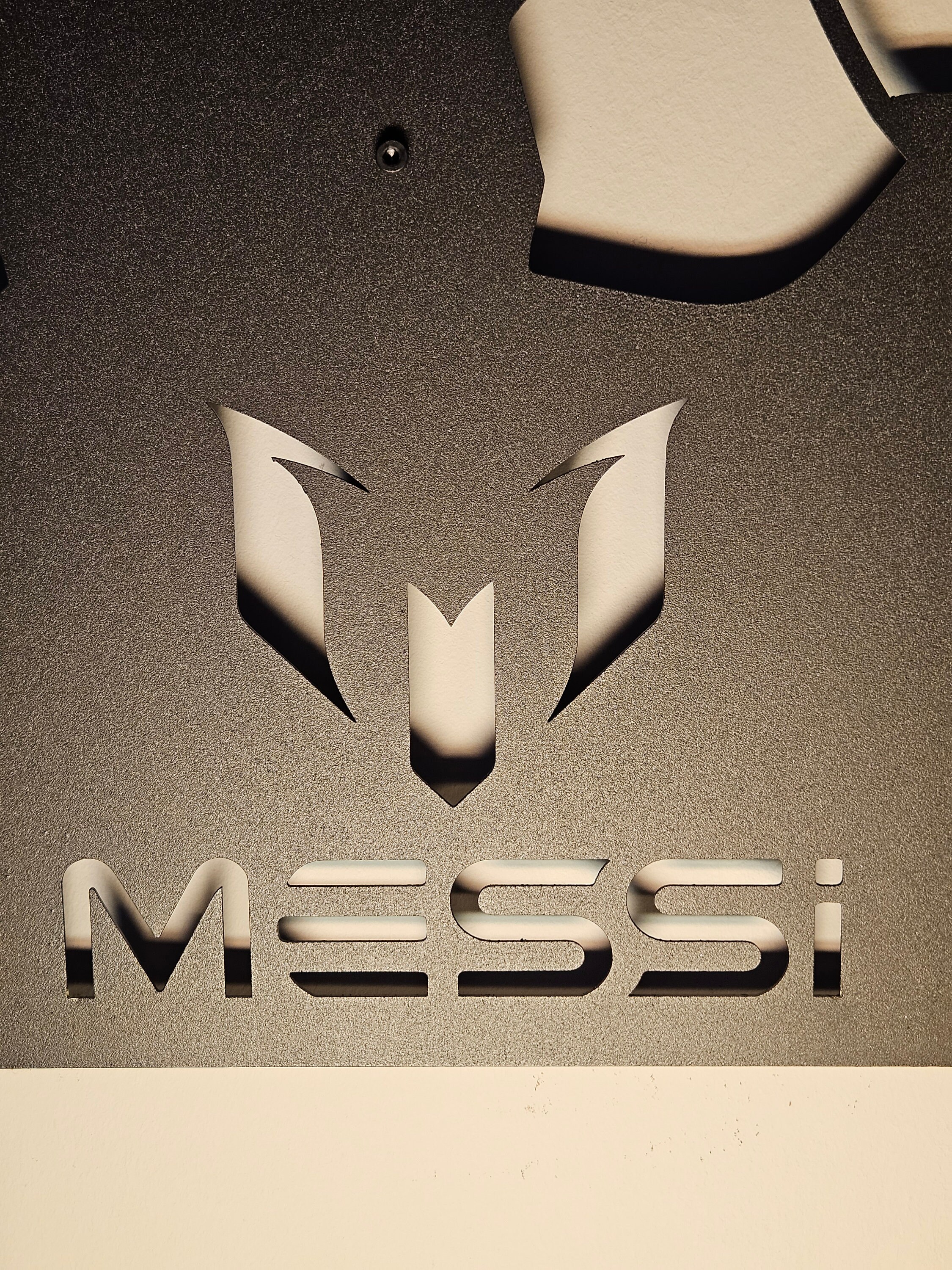 Lionel Messi Metal Wall Art, Laser Cut Metal Sign, Metal Wall Hanging ...